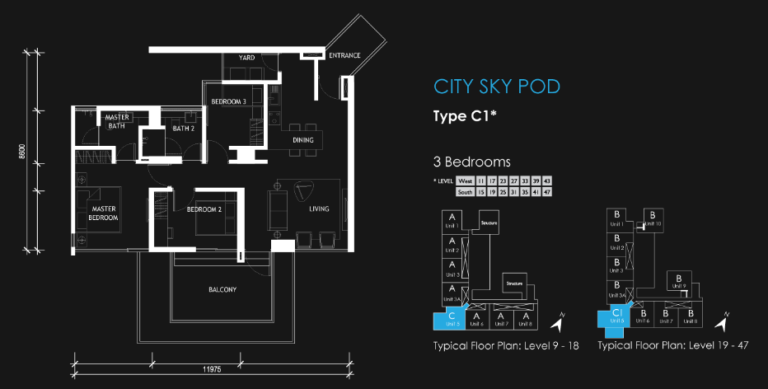 10-Stonor-Floor-Plan-Type-C1 | KLCC Condominium