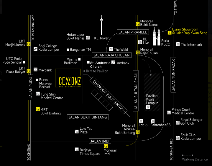 Ceylonz-Suites-Location-Map | KLCC Condominium