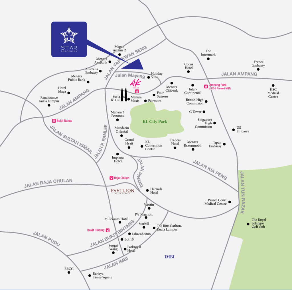 Star-Residences-Location-Map | KLCC Condominium