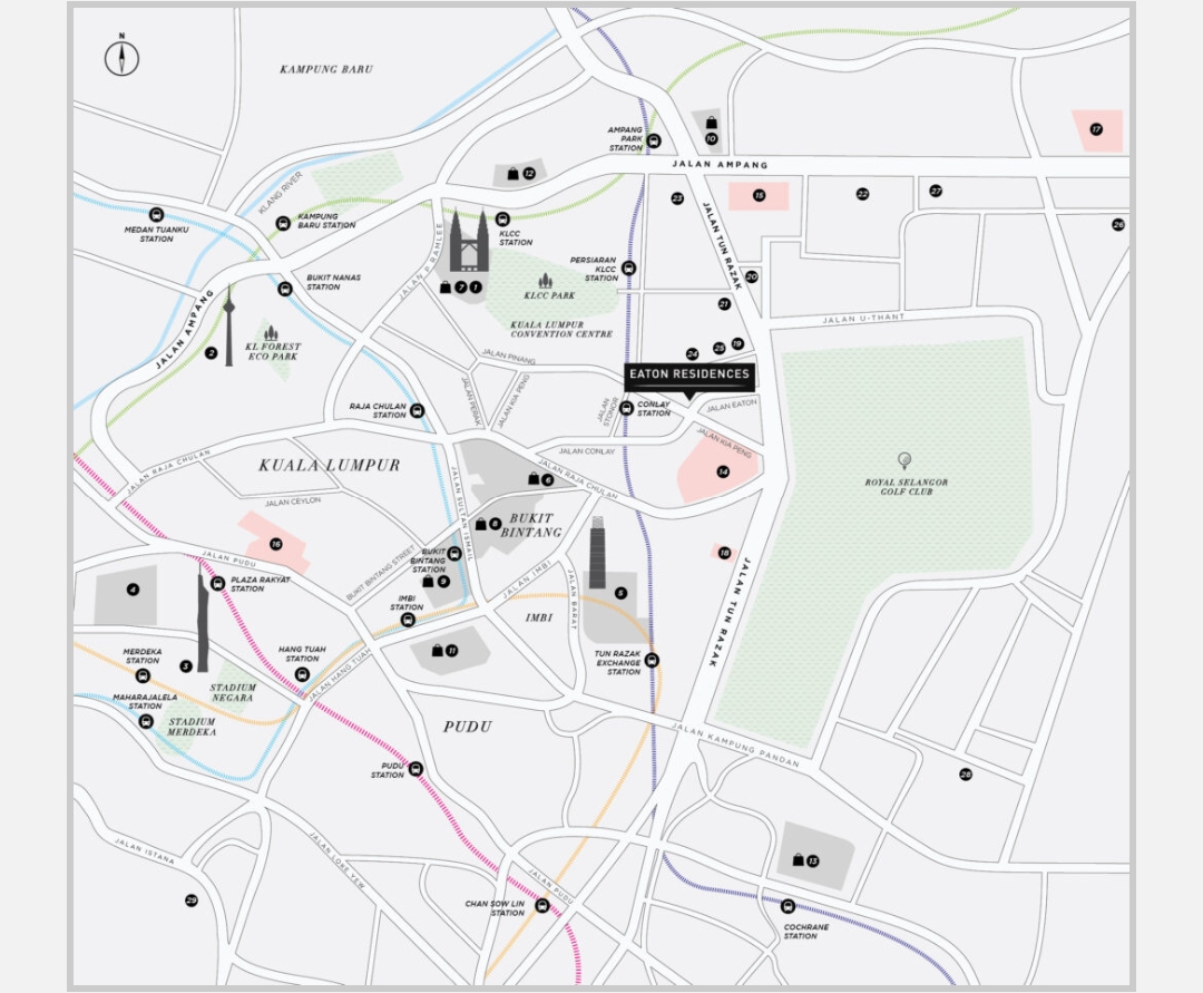 Eaton-Residences-Site-Map-KLCC | KLCC Condominium