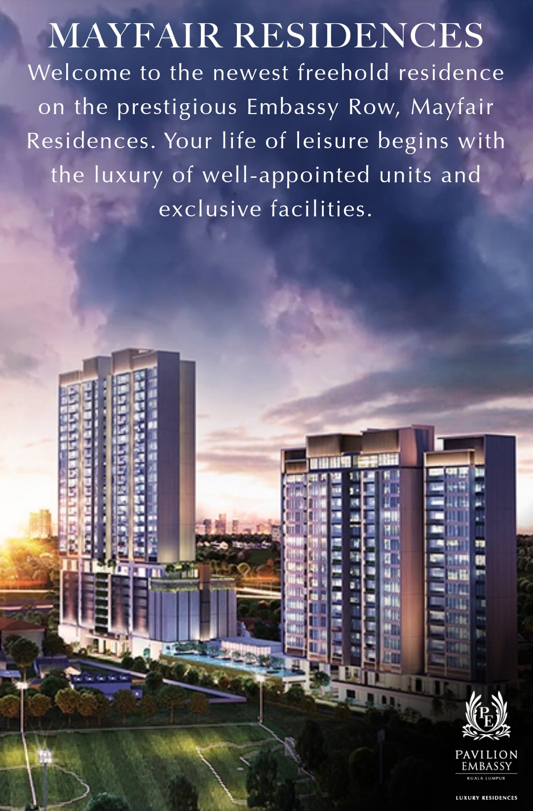 Pavilion-Embassy-Mayfair-Residences | KLCC Condominium