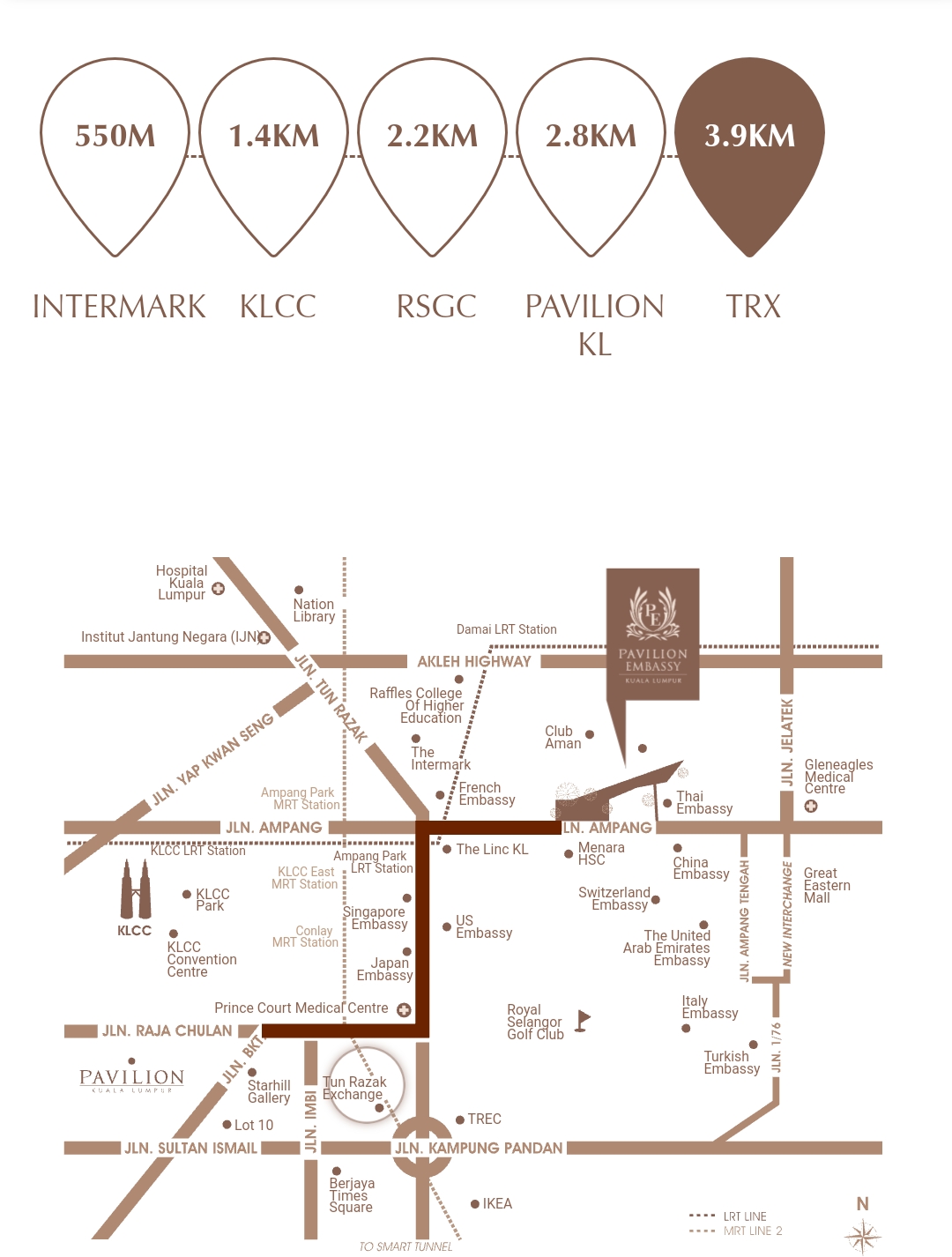 Pavilion Embassy - KLCC New Condominium For Sale or Rent