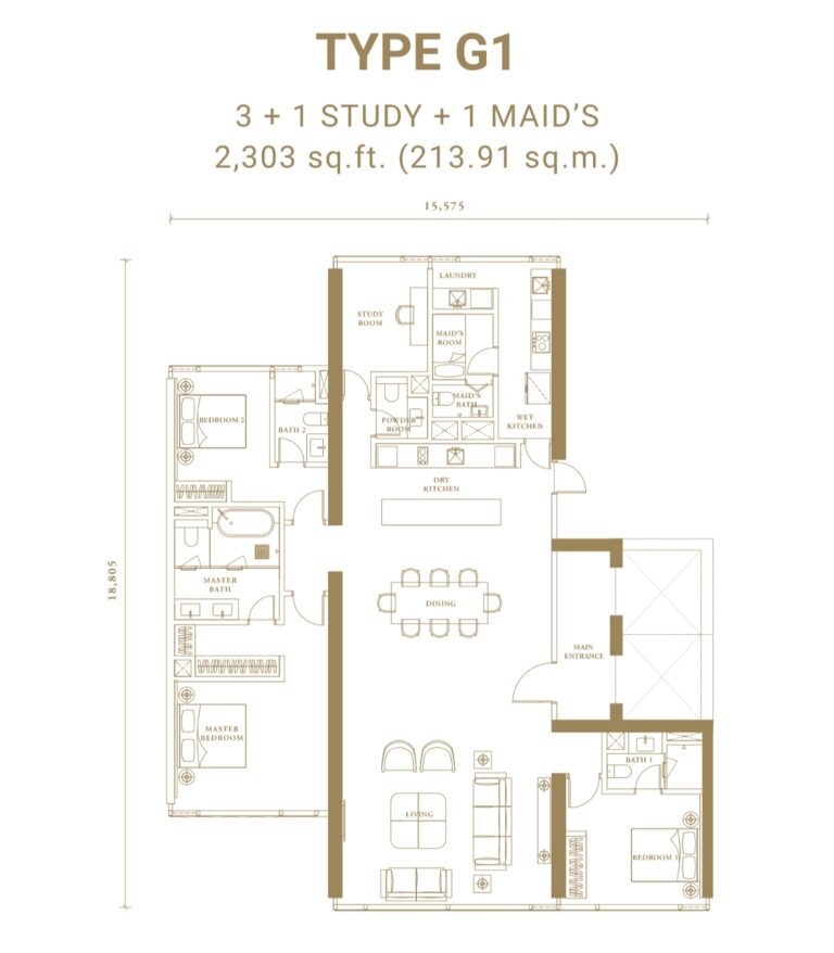 Pavilion-Damansara-Heights-Floor-Plan-Type-G1 | KLCC Condominium