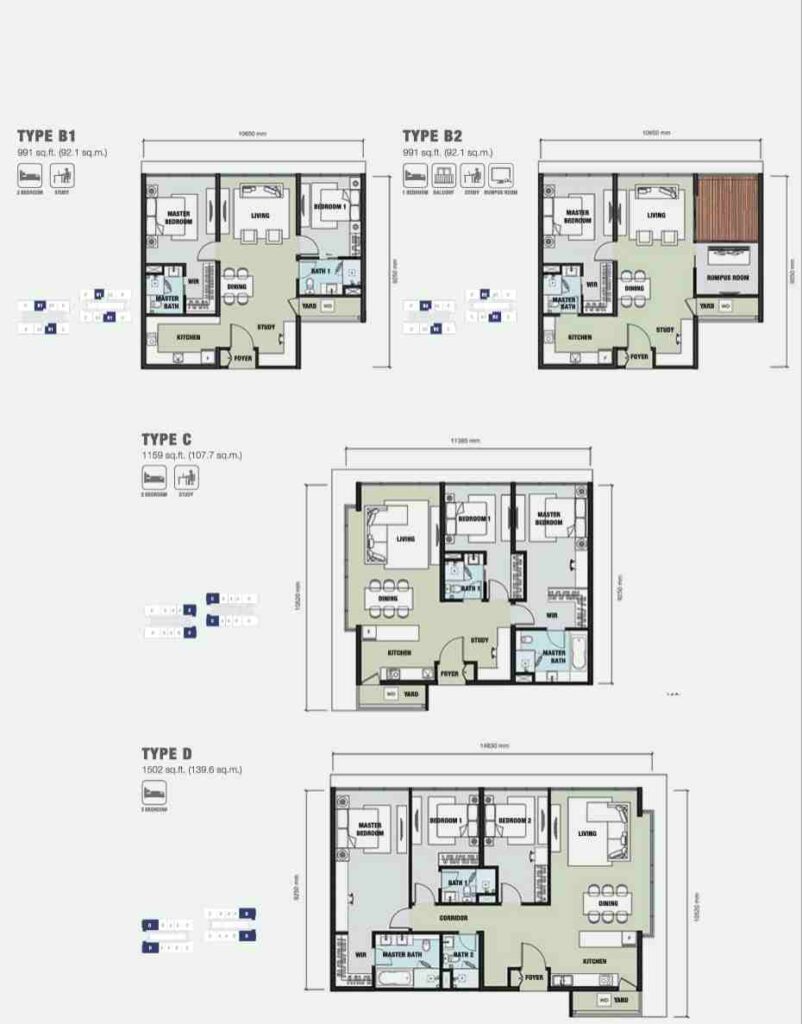 Aria-Luxury-Residence-Floor-Plans-Type-B-C | KLCC Condominium