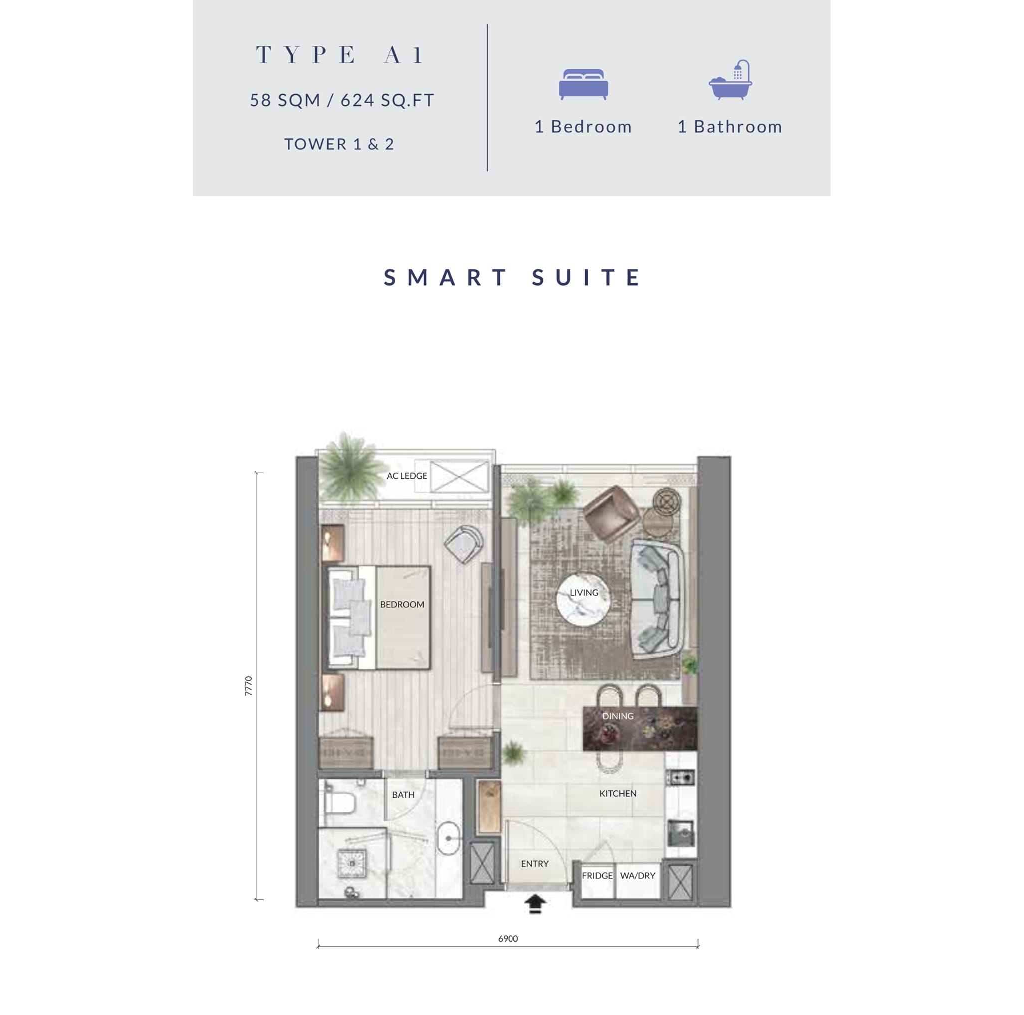 Core-Residences-TRX-Floor-Plan-Type-A1 | KLCC Condominium