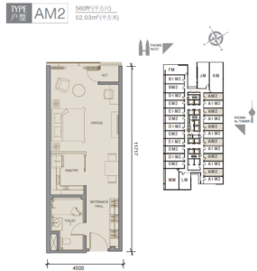 Face-Victory-Suites-Floor-Plan-Type-AM2 | KLCC Condominium