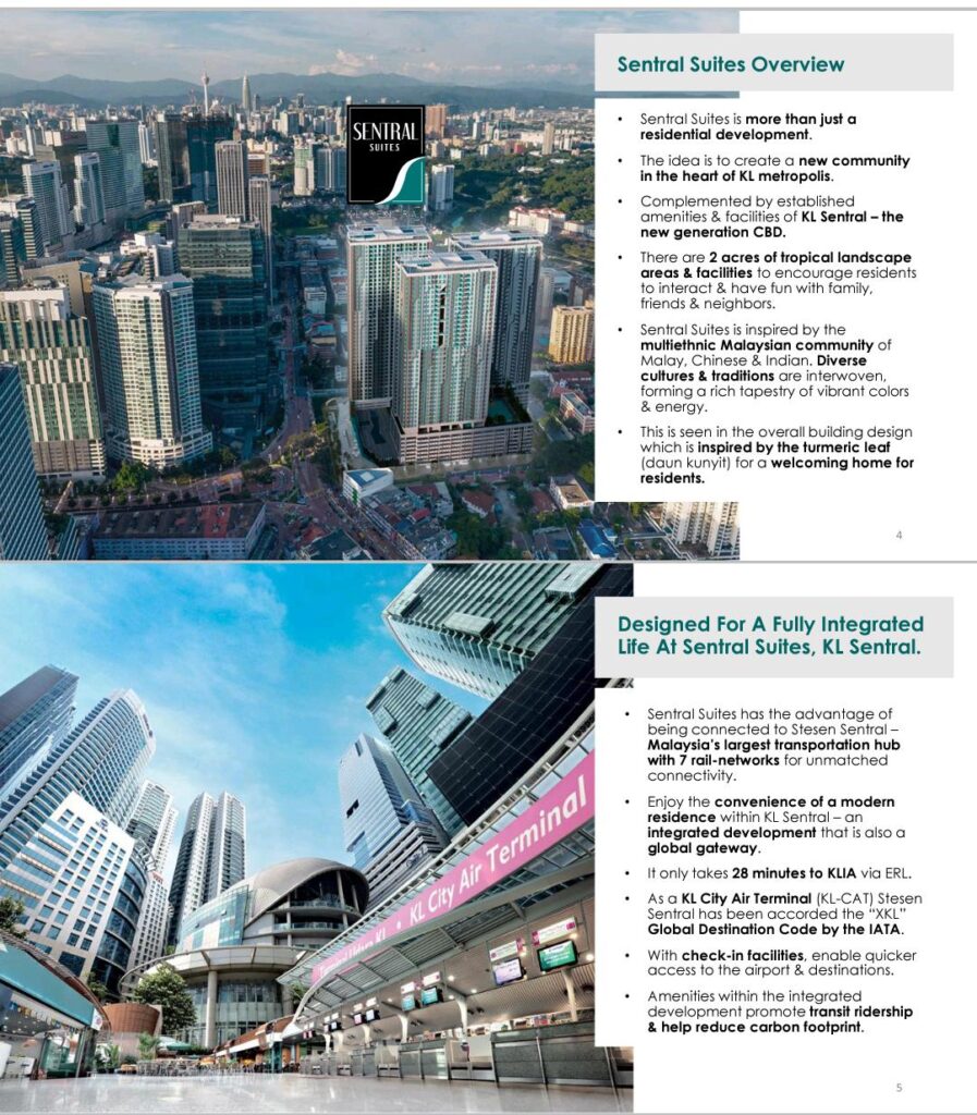 Sentral Suites - Kuala Lumpur New Condominium For Sale or Rent