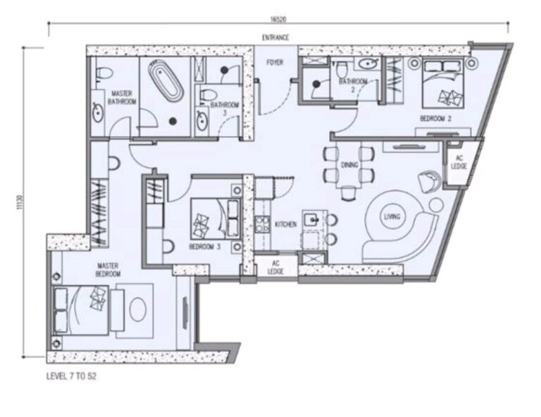 Star-Residences-Floor-Plan-1399-sq-ft | Kuala Lumpur (KLCC) LUXURY ...