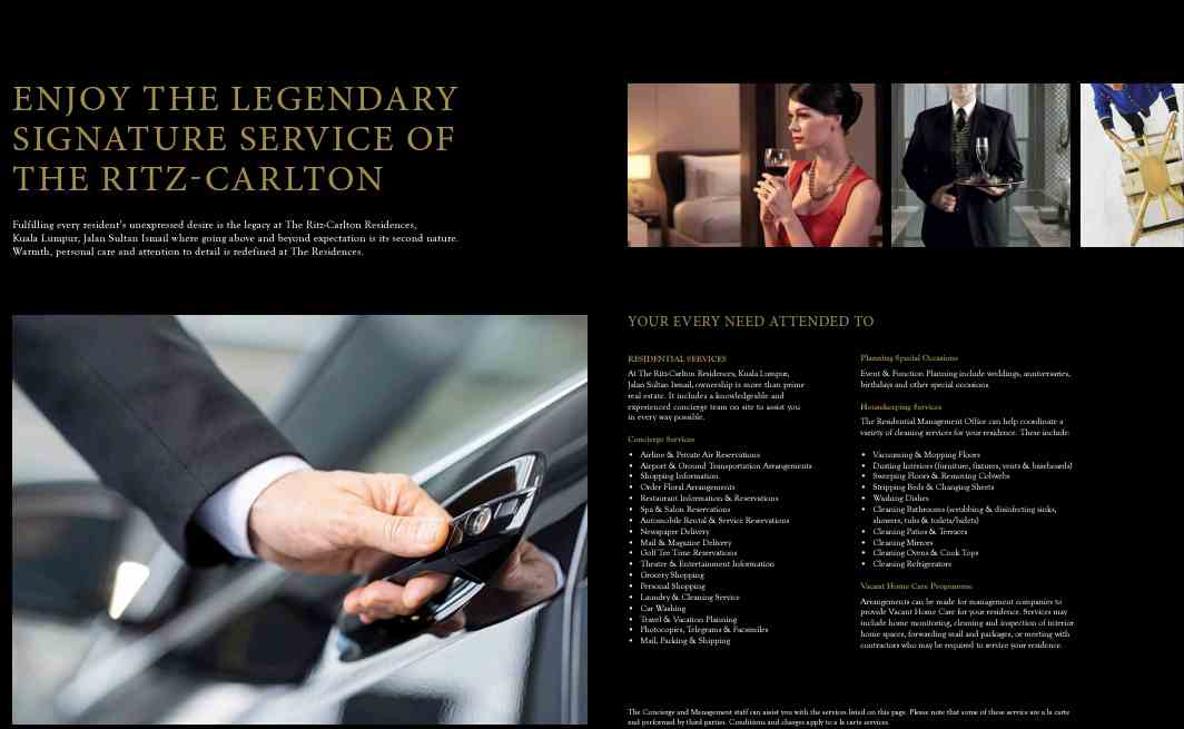The-Ritz-Carlton-Residences-Signature-Service | KLCC Condominium